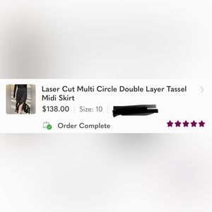 Skirts | Laser Cut Multi Circle Double Layer Tassel Midi Skirts | Poshmark